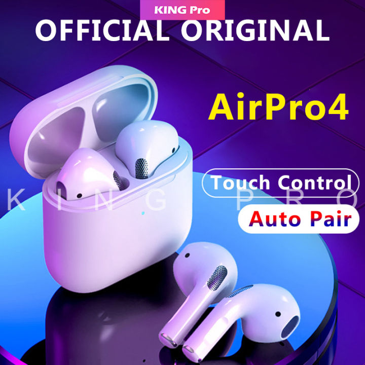 King Pro Bluetooth Earphone Original Inpods Ture Airpods Hi-Fi Gaming ...