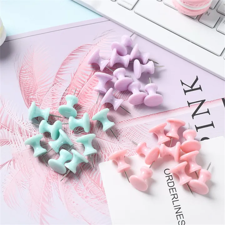 Cork Board Push Pins Decorative Thumb Tacks Colorful Map Tack for ...
