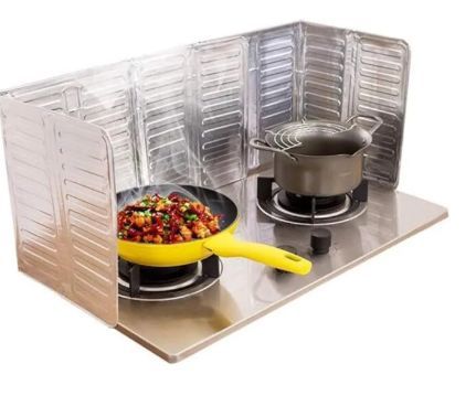 Oil Splash Guard for Stove Easy-to-clean Aluminum Foil Board Stove ...