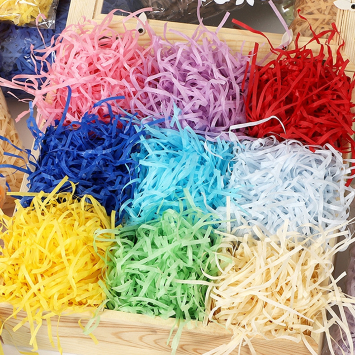 Premium Shredded Paper Filler for Gift Packing | 40 g Crinkle Cut Paper ...