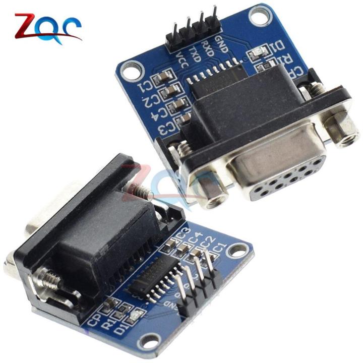 MAX3232 RS232 to TTL Serial Port Converter Module DB9 Connector MAX232 ...