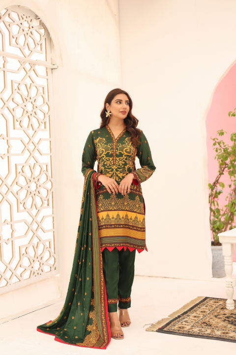Sunaina Unstitched 3 Piece Malai Lawn For Women and Girls - Collection ...