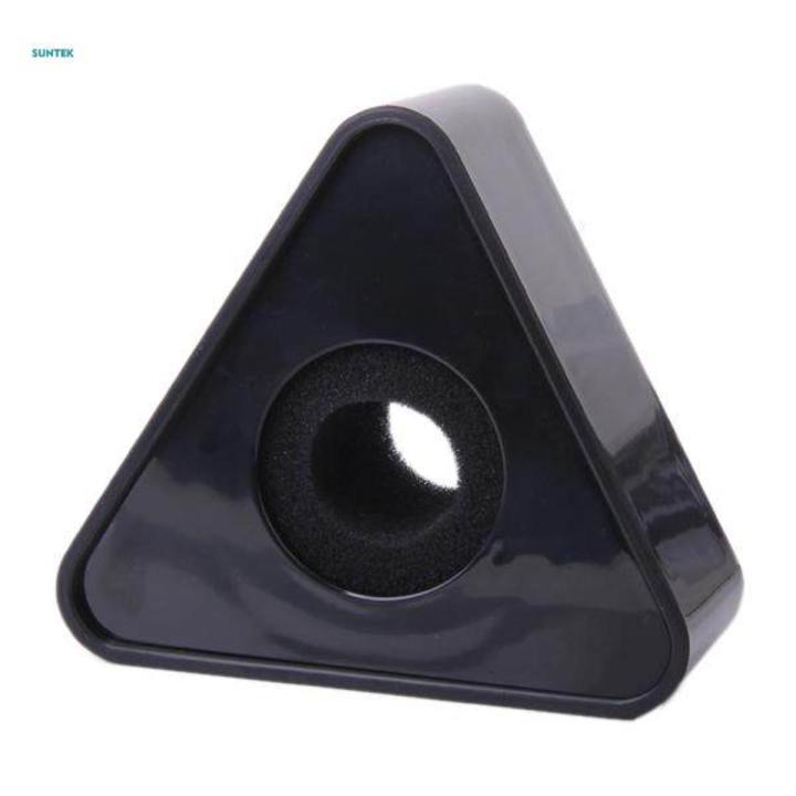 Triangular ABS Mic Microphone Interview Cube Mark Flag Station -Black ...