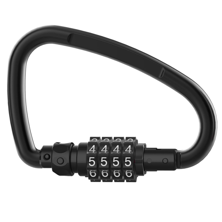 1 Piece Combination Locks, 4-Digit Heavy Duty Carabiner Clips Metal D ...
