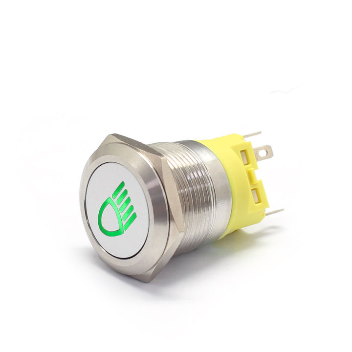 Component 22mm Metal Push Button Switch Dashboard Custom Symbol For ...
