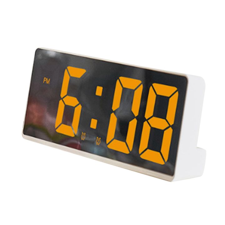 Digital Alarm Clock LED Clock Large Screen Digital Clock Orange | Daraz.pk
