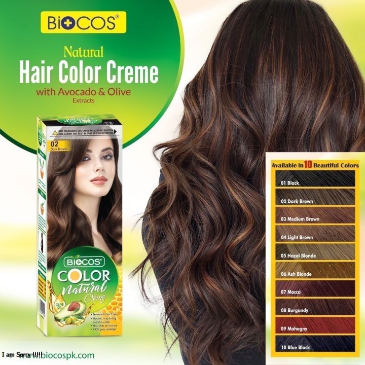 Biocos Color Natural Creme Hair Color Tube | Daraz.pk