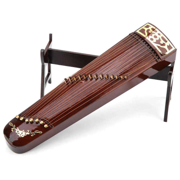 Mini Zither Miniature Wooden China Traditional Plucked Instruments ...