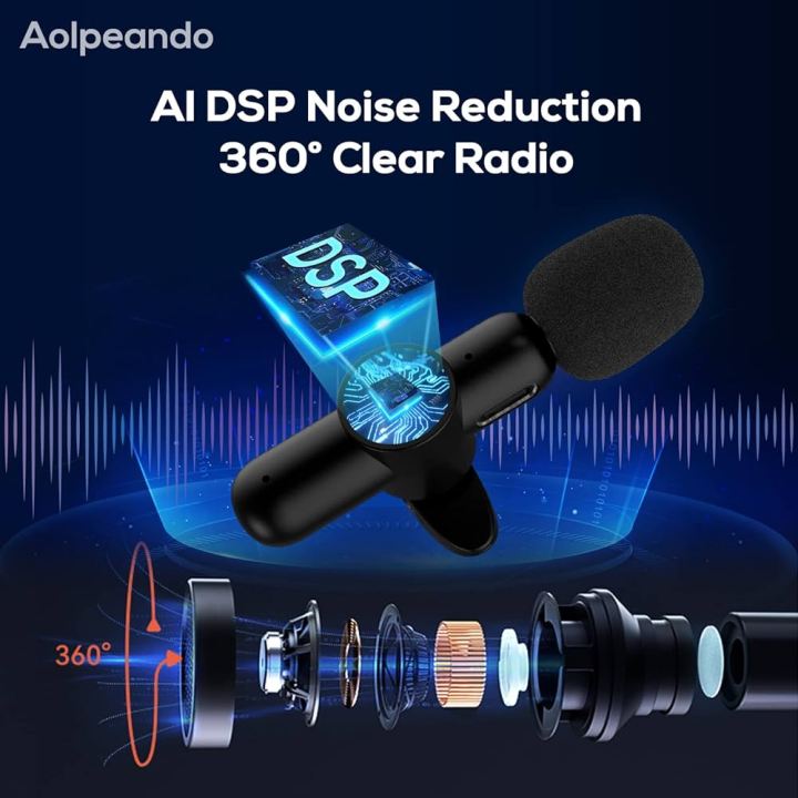 K9 Dual Wireless Mic Plug & Play, Noise Reduction, for Video Recording ...