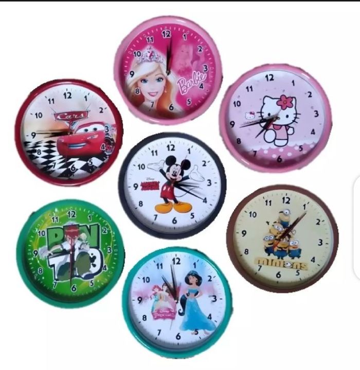 Kids wall clocks cartoon characters | Daraz.pk