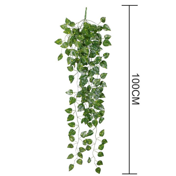 Artificial Money Plant Wall Decoration Hanging Vines 33x23.6x8cm | Daraz.pk
