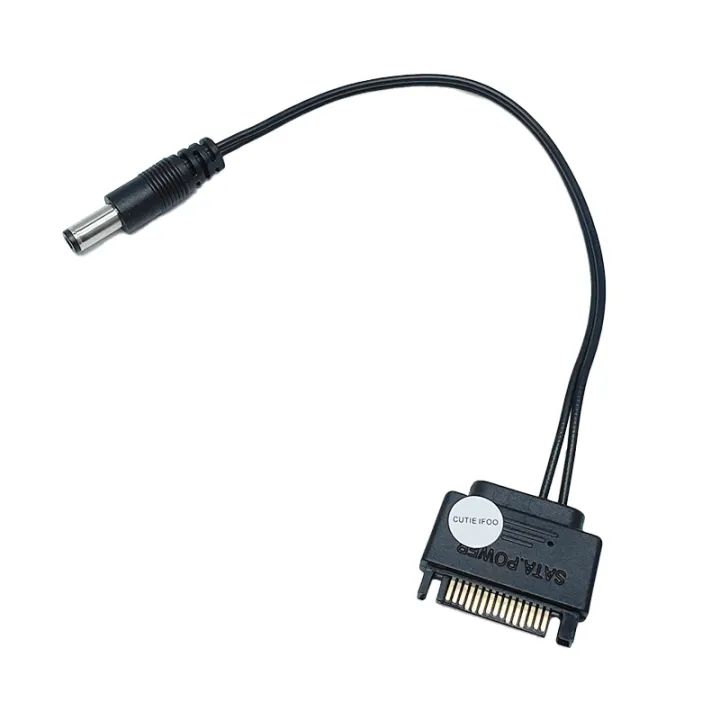 SATA Power To DC 5.5/2.1 5.5mm X 2.1mm Male Converter Adapter Power ...