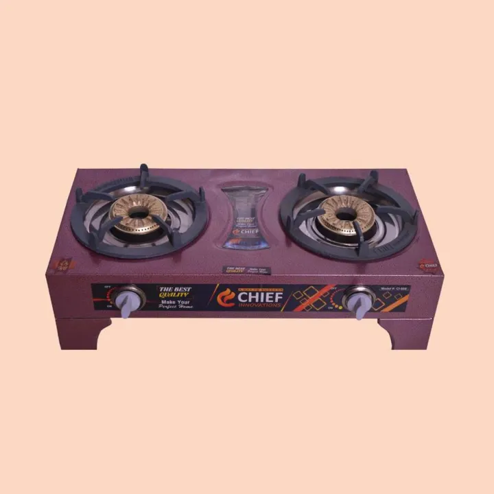 Chief Innovation Double Burner Gas Stove Model No 777 | Daraz.pk
