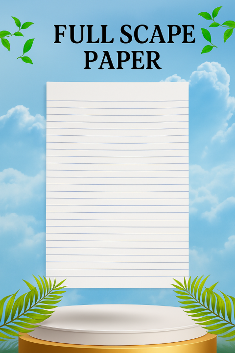 Full scape paper - Full scape sheets - Loose sheets -Slight Greyish ...