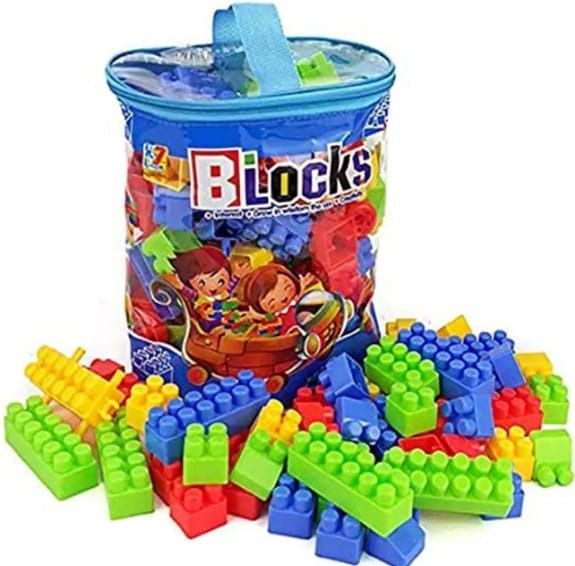 Plastic Building Blocks, 100PCS, Round Corner, Interlocking Connection ...