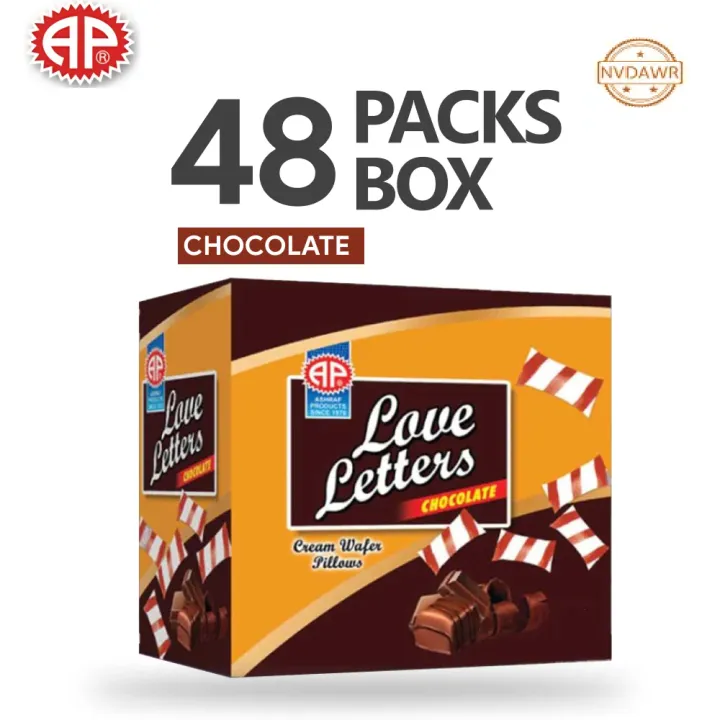 AP | Love Letter Chocolate Creamy Wafer Pillows – Crispy Chocolate ...