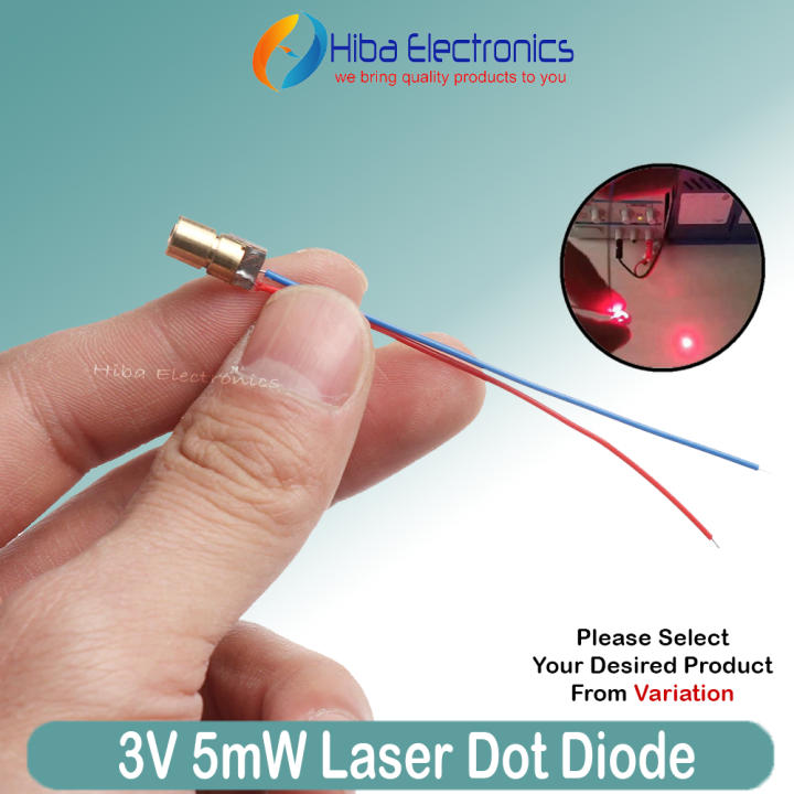 2pcs 3V 5mW Laser Dot Diode Laser Diode 650nm 6mm laser for Arduino DIY ...