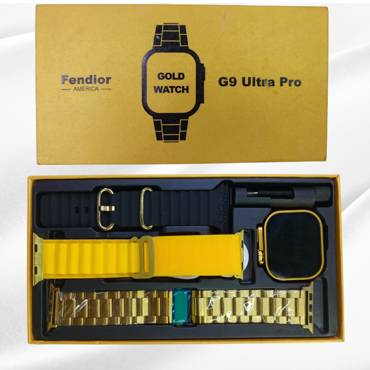G9 Ultra Pro / S9 Ultra Max Smart Watch (Golden Edition) - 49MM Ultra ...