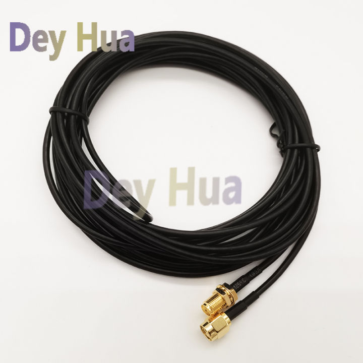 Rp-Sma Sma Connector Male To Female Extension Cable Copper Feeder Wire For Coax Coaxial Wifi ...
