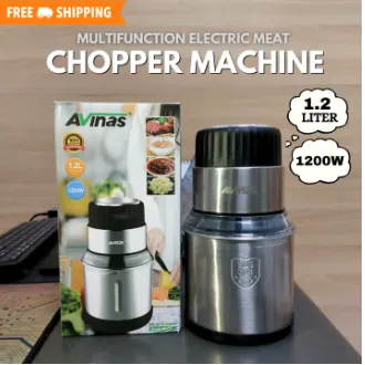 Electric Vegetables & Meat Chopper 1Liter - 4 Blade Stainless Steel ...