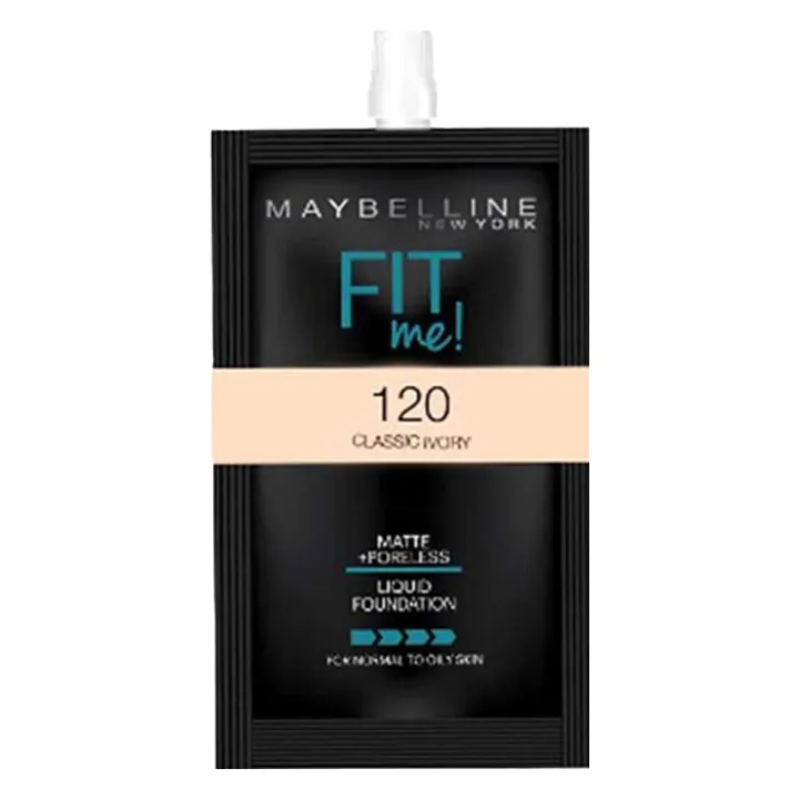 Maybelline New York Fit Me Matte & Poreless Liquid Foundation 5ml ...