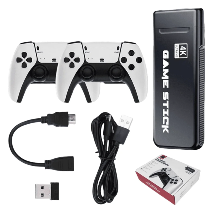 M8 Pro 64GB 4K Wireless Retro Game Stick Console – Built-in 20,000 ...