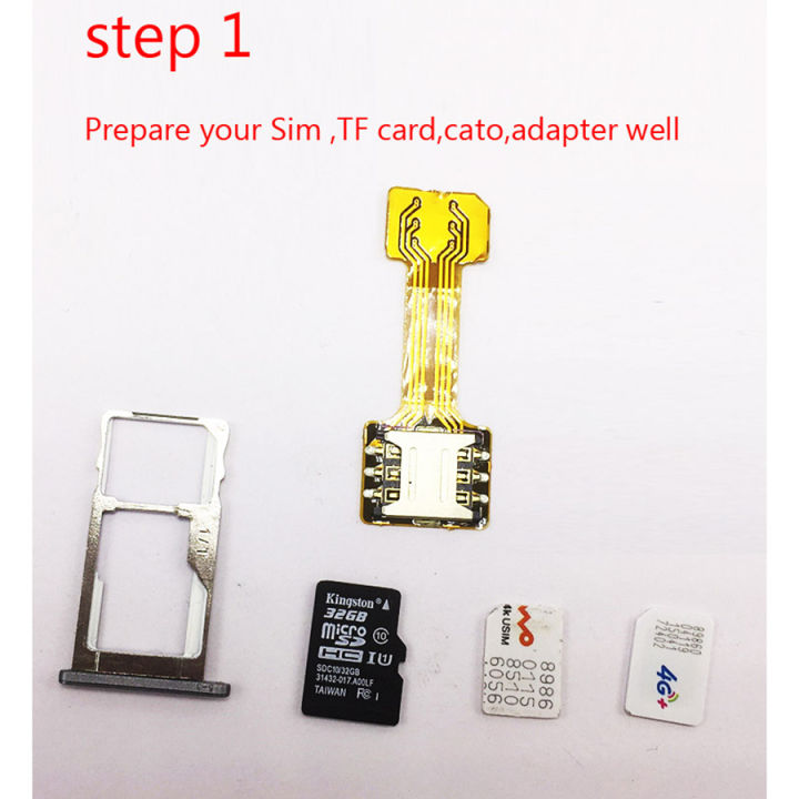 Hybrid Double Dual Sd Adapter For Extender 2 Nano Sim Adapter For Redmi ...