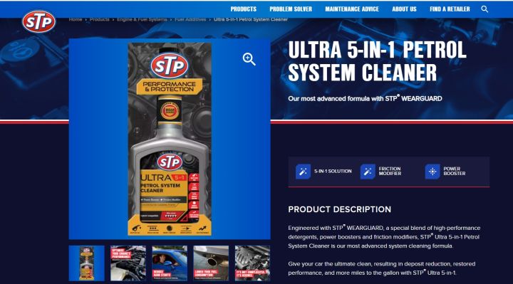 STP Ultra Petrol system cleaner 400ml Made in UK | Daraz.pk