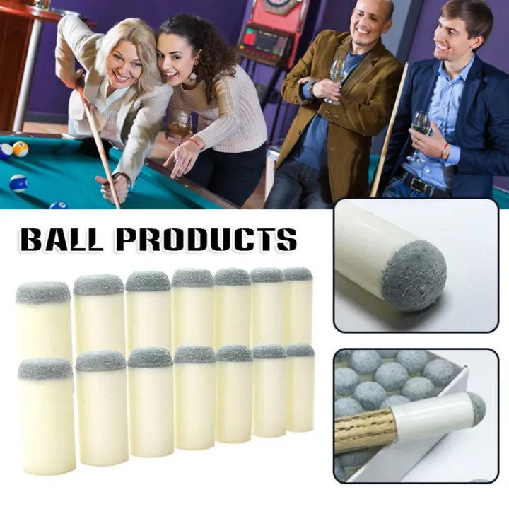 20 Pcs Cowhide Billiard Cue Tips Cover 10mm/13mm for Pool Cue ...