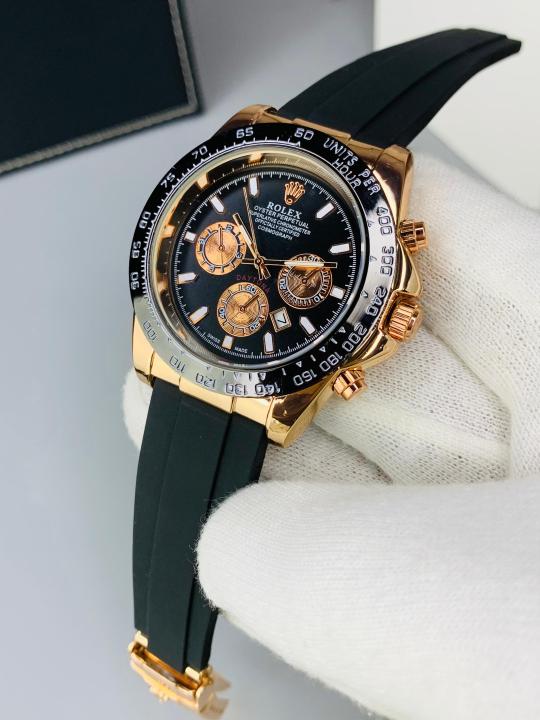 Daytona Men’s Luxury Watch – Bold Dial Quartz Wristwatch with Date ...