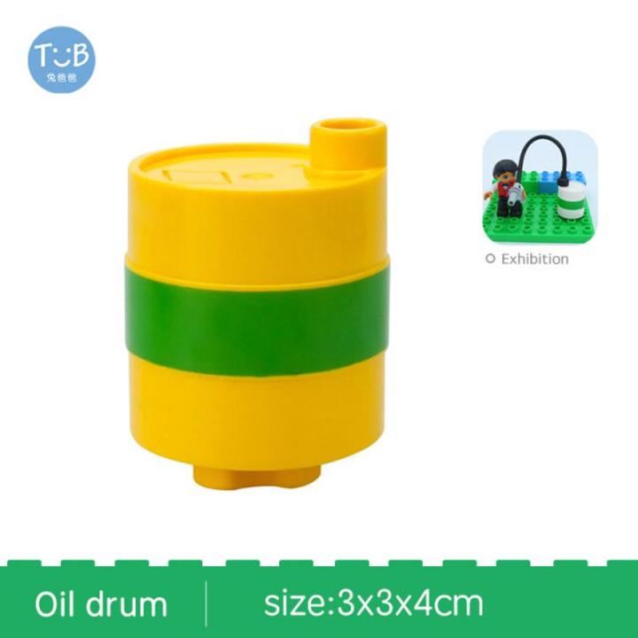 Big Building Blocks Accessories Train Track Traffic Signs Roadblock ...