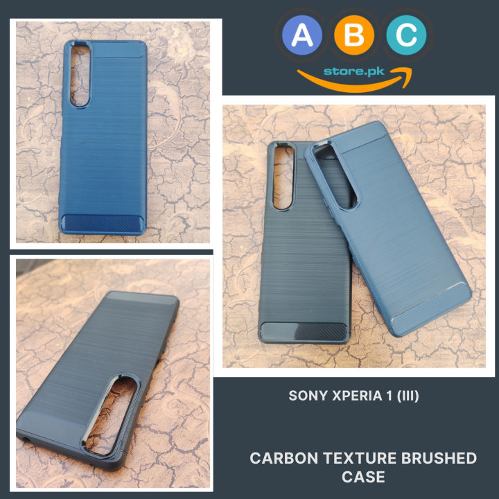 Sony Xperia 1 (III), Brushed Texture TPU Shockproof Back Cover for ...