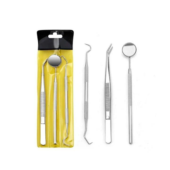 Professional Dental Hygiene Kit Plaque Remover Set, Stainless Steel ...