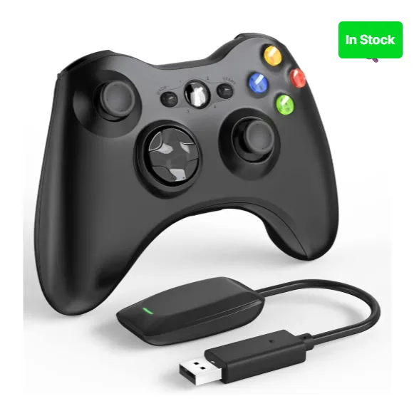 Xbox 360 Wireless Game Controller 2.4G Receiver | Ergonomic Wireless Gamepad for PC, Laptop ...