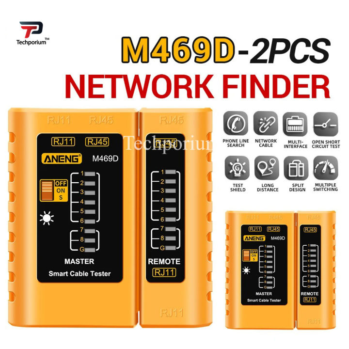 SpeedX _ 368A Network Cable Tester Line Checker with LED Indicator ...
