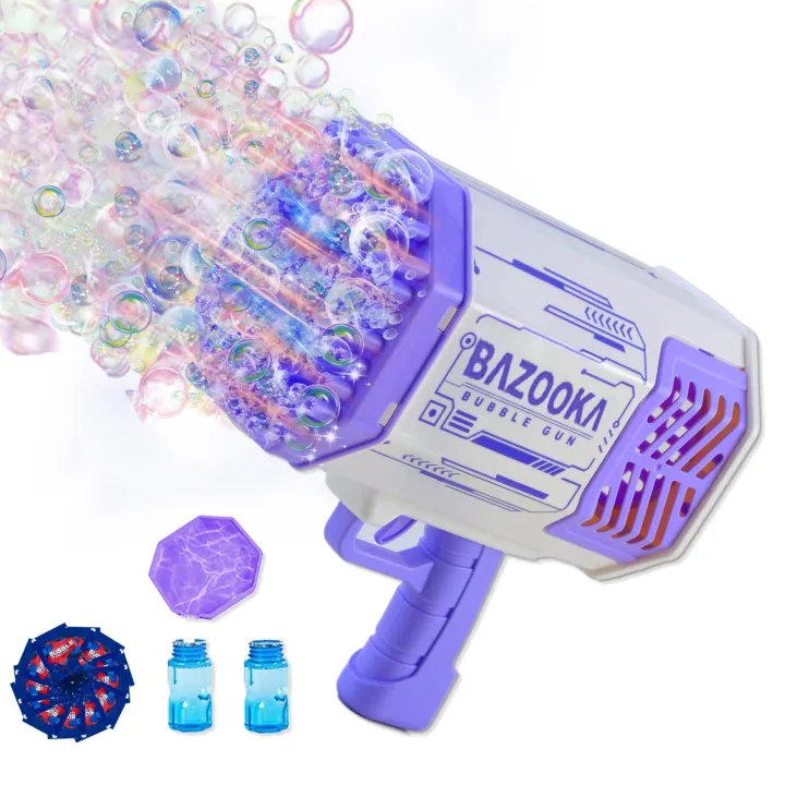 Petrella Bubble Gun Bazooka Bubble Machine Gun Bubbles for Kids TIK Tok ...