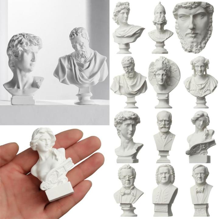 Nordic Style Mini Gypsum Bust Portraits Greek Mythology Plaster Statue ...