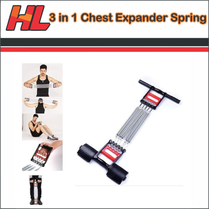 SIGNATRON Multi Usage 3 in 1 Chest Expander Spring for Men Inbuilt Hand ...