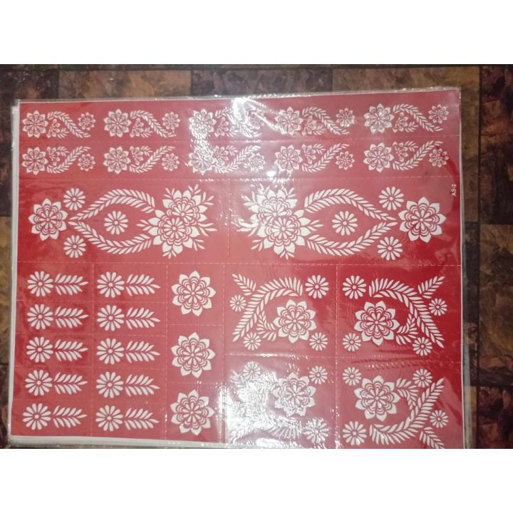 Big size Mehendi Design Sheet | Daraz.pk