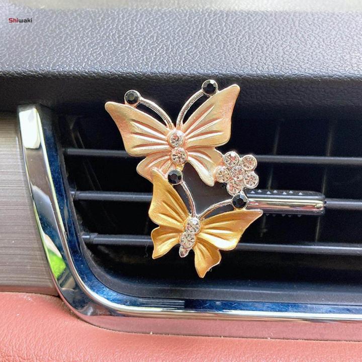 Car Air Vent Clip Bling Automotive Accessories Car Perfume Clip Yellow ...