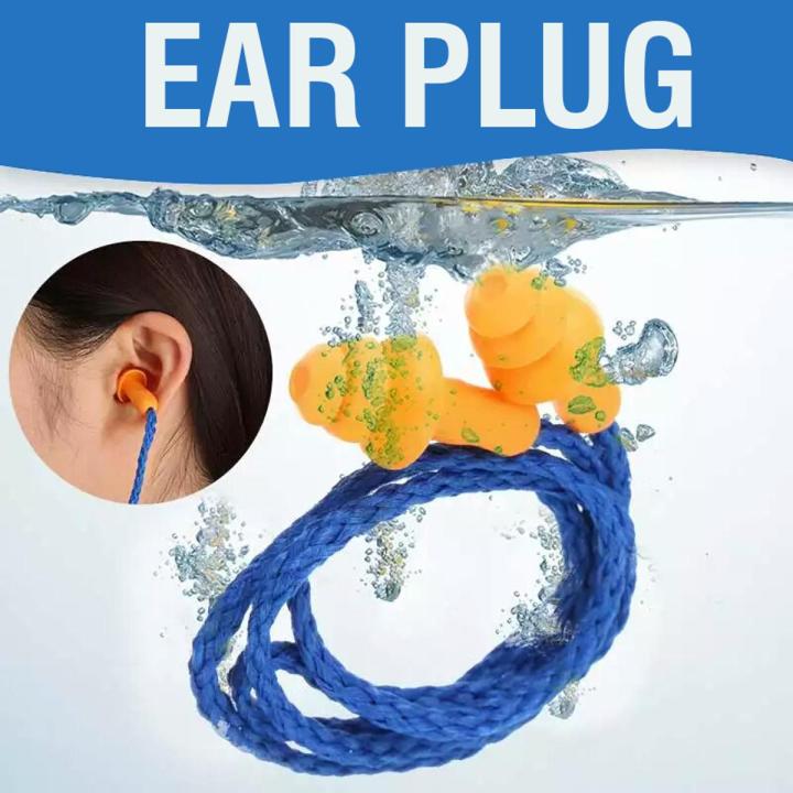 Silicone Ear Plugs With Corded Noise Reduction Ear Protection Earplug ...