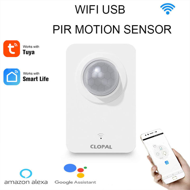 Clopal WiFi PIR Motion Sensor - Wireless Human Body Movement Infrared ...