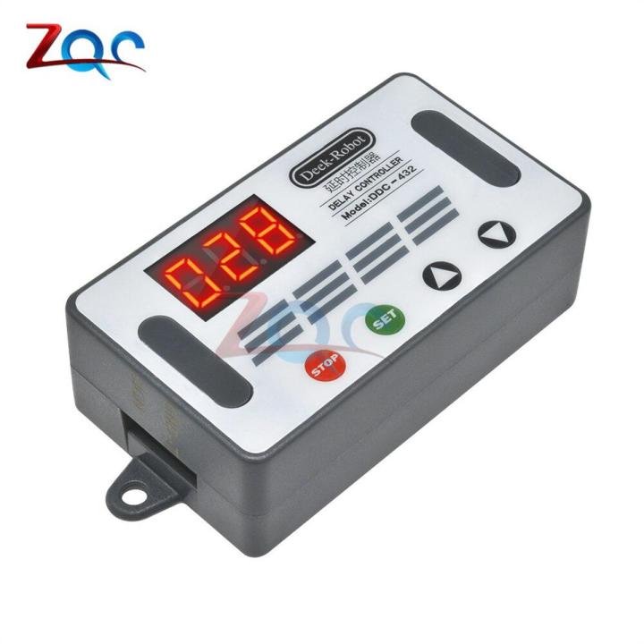 DC 12V 24V Dual MOS LED Digital Time Delay Relay High level trigger Cycle Timer Delay Switch ...