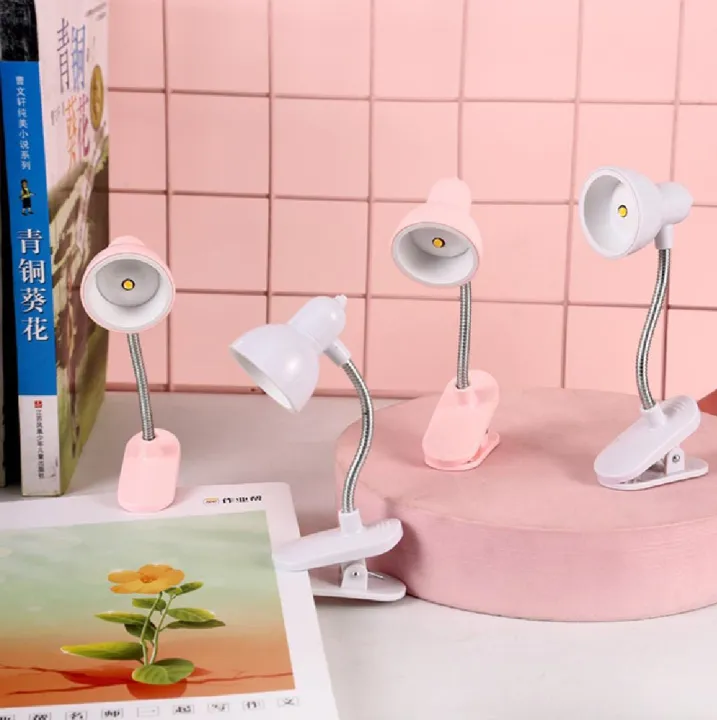 Mini LED Clamp Lamp - Portable Desk Light, Adjustable Night Light for ...
