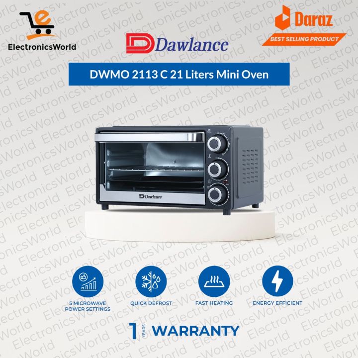 Dawlance Oven | DWMO 2113 C Mini Oven | Main Cavity Cooking Functions 5 ...