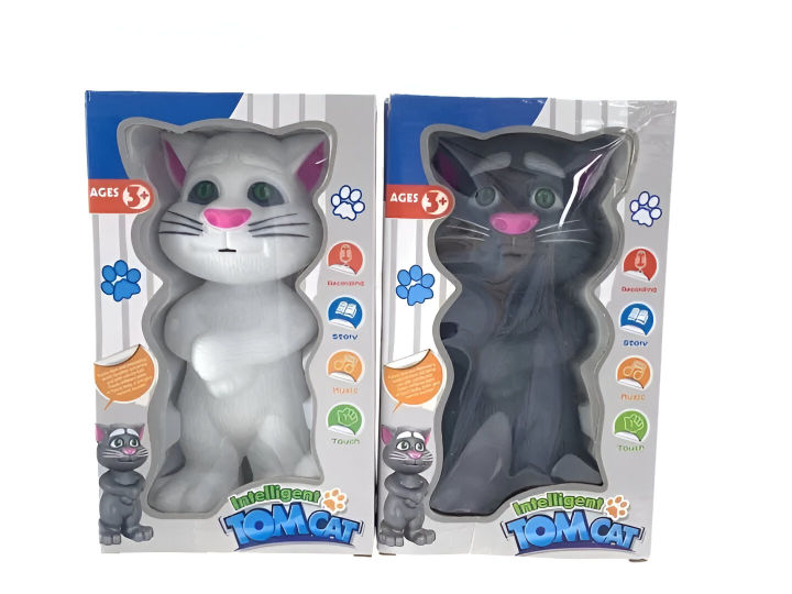 Talking Tom AI Touch Toy – Interactive Singing and Sound-Recording Cat ...