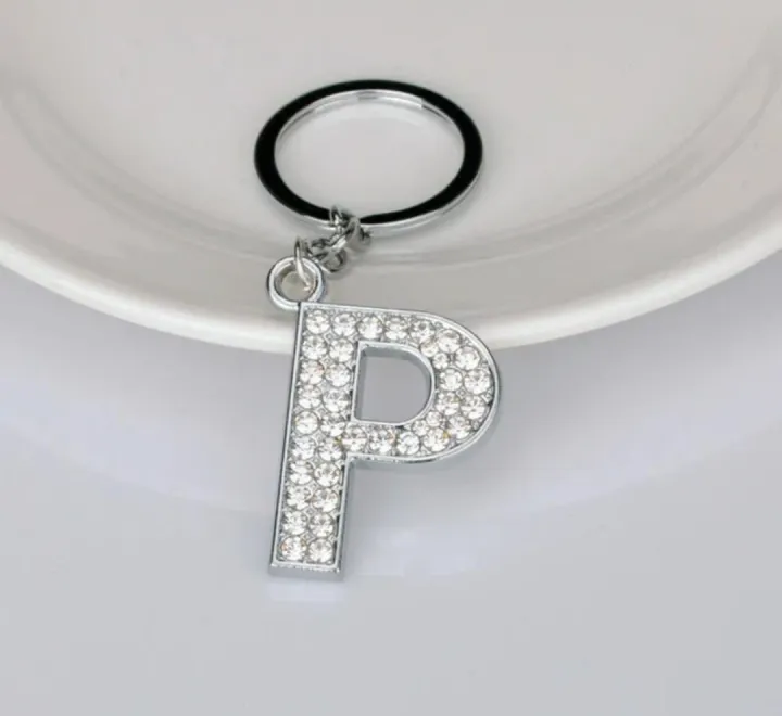 Alphabet P Letter Fancy Keychain | Daraz.pk