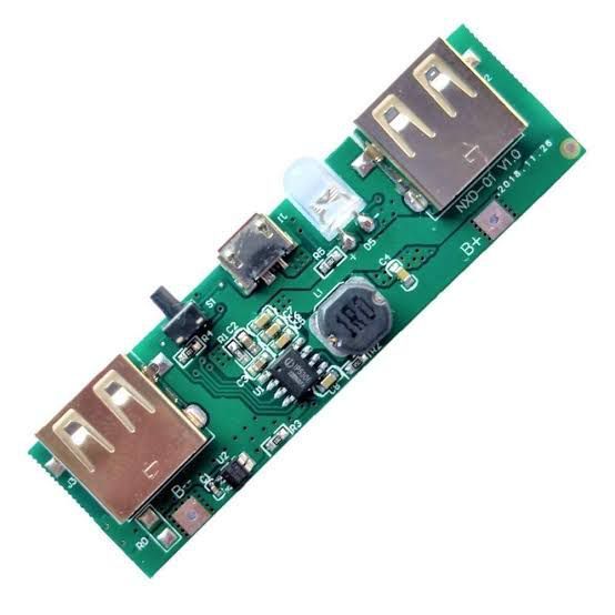 2 USB 5V 2A MOBILE POWER BANK LITHIUM BATTERY CHARGER MODULE 3V TO 5V STEP UP BOOST POWER MODULE ...