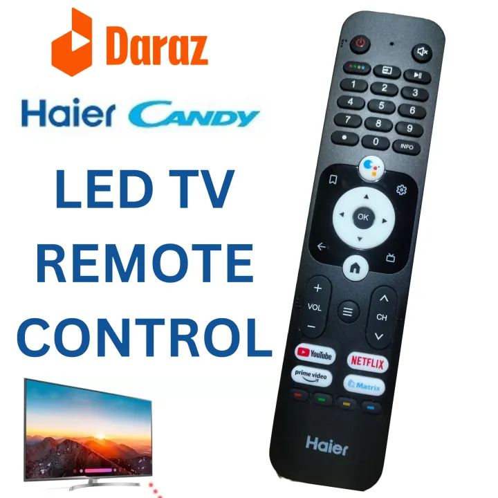 Candy HAIER Smart Android LED/LCD TV Remote Control Without voice with ...