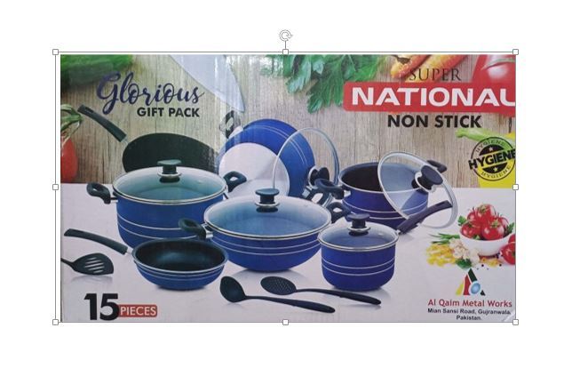 Super National Non stick Cookware Gift set Gift Set–15 Pcs | Daraz.pk